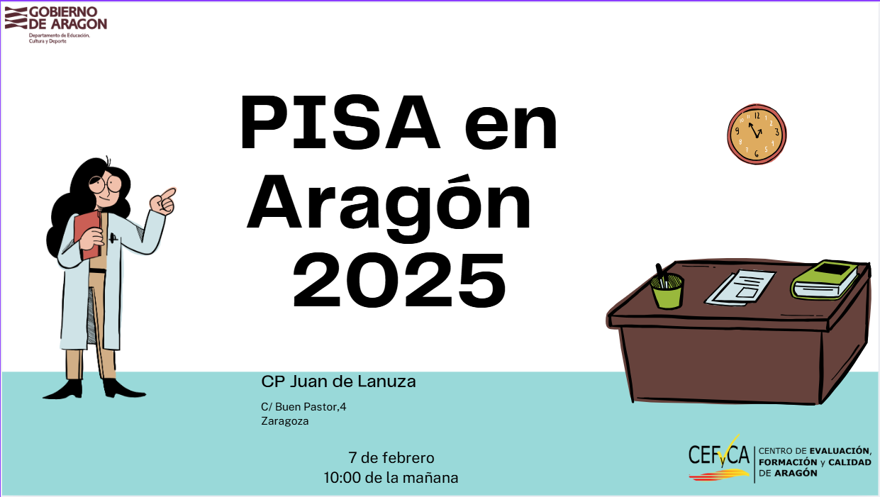 PISA 2025 – Centro de Evaluación, Formación y Calidad de Aragón